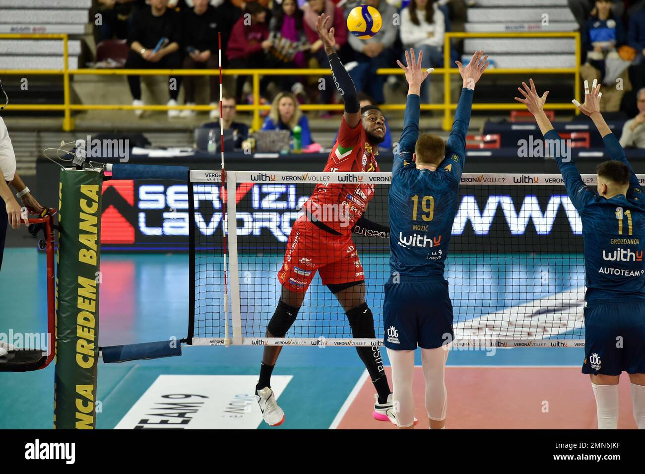 Pala AGSM-AIM, Verona, Italy, January 29, 2023, Marlon Yant (Cucine ...