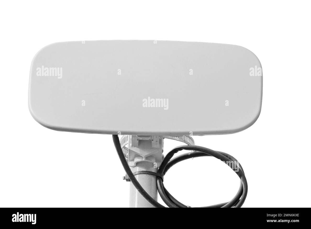 Outdoor internet access point on the wall of an office building ...