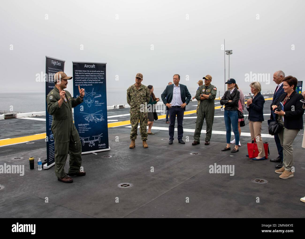 SAN DIEGO (Sept. 29, 2022) – Lt. Cmdr. Jon Smoak speaks to North ...