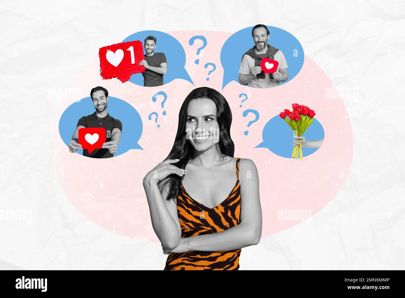 Exclusive magazine picture sketch collage image of stunning lady having ...