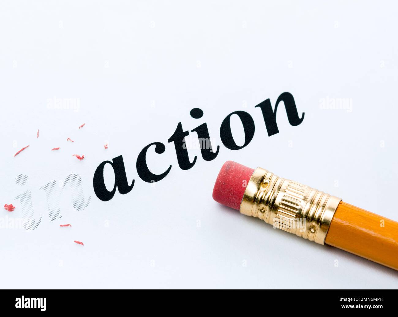 Word and pencil with eraser close-up Increased focus area Stock Photo ...