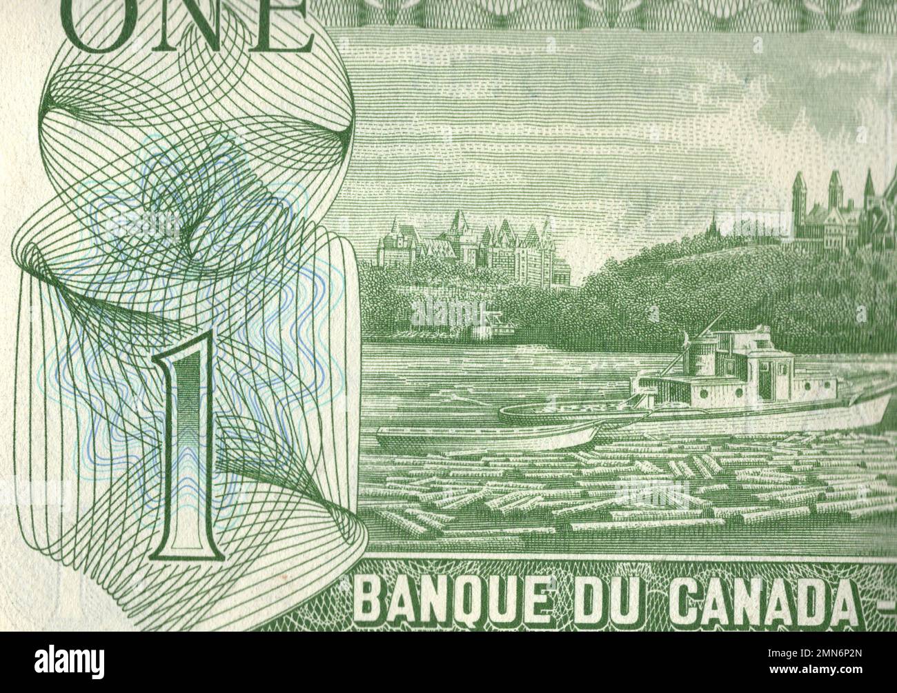 Detail of a vintage banknote from Canada Stock Photo - Alamy