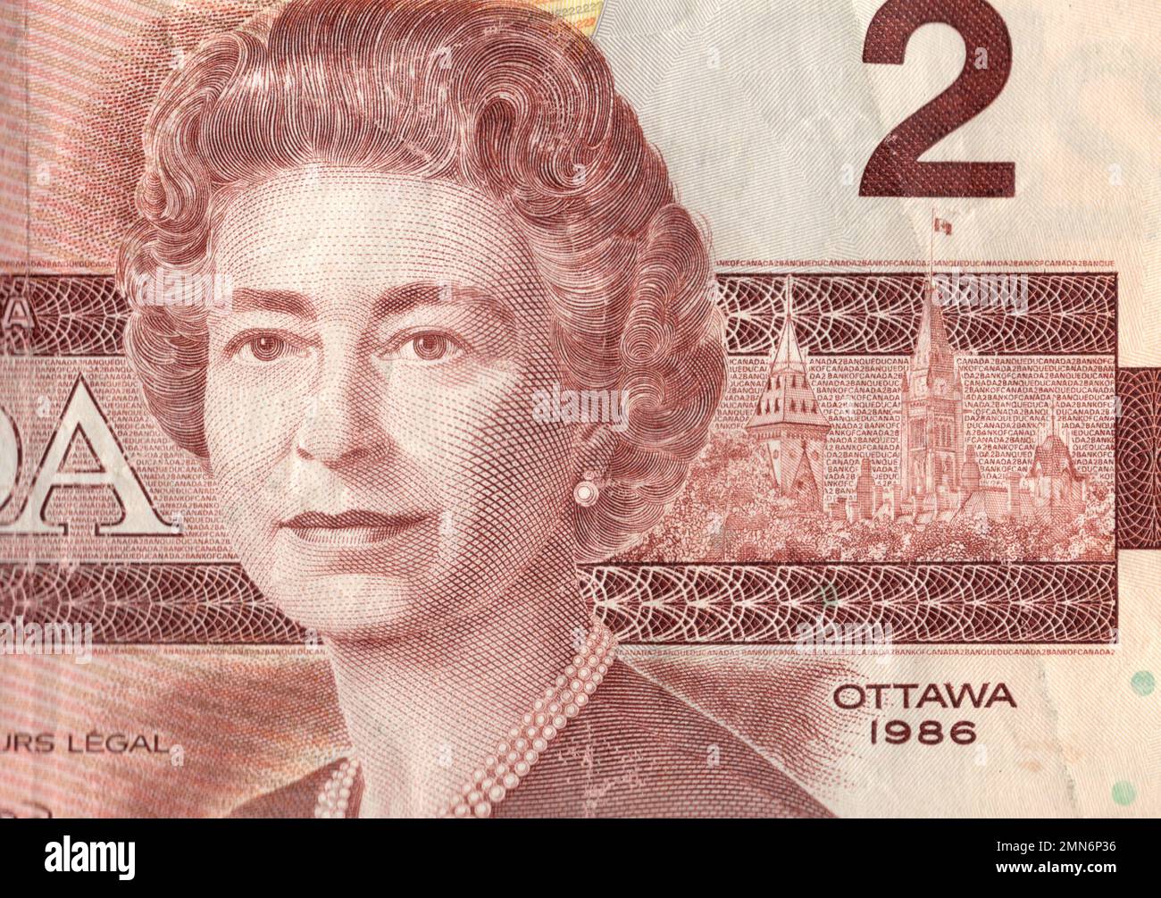 Detail of a vintage banknote from Canada Stock Photo - Alamy