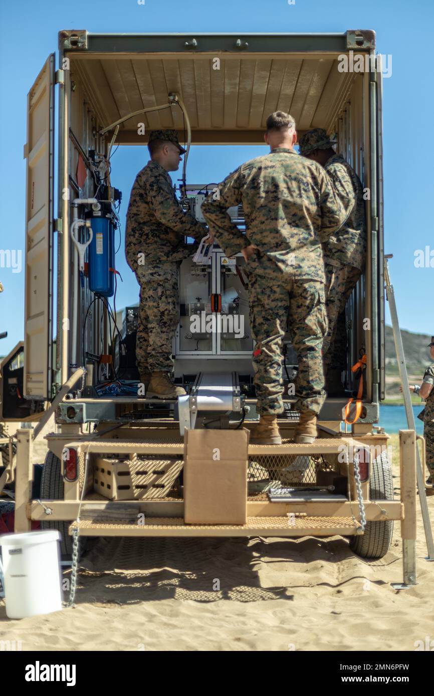 U.S. Marines with 3d Marine Littoral Regiment, 3d Marine Division ...