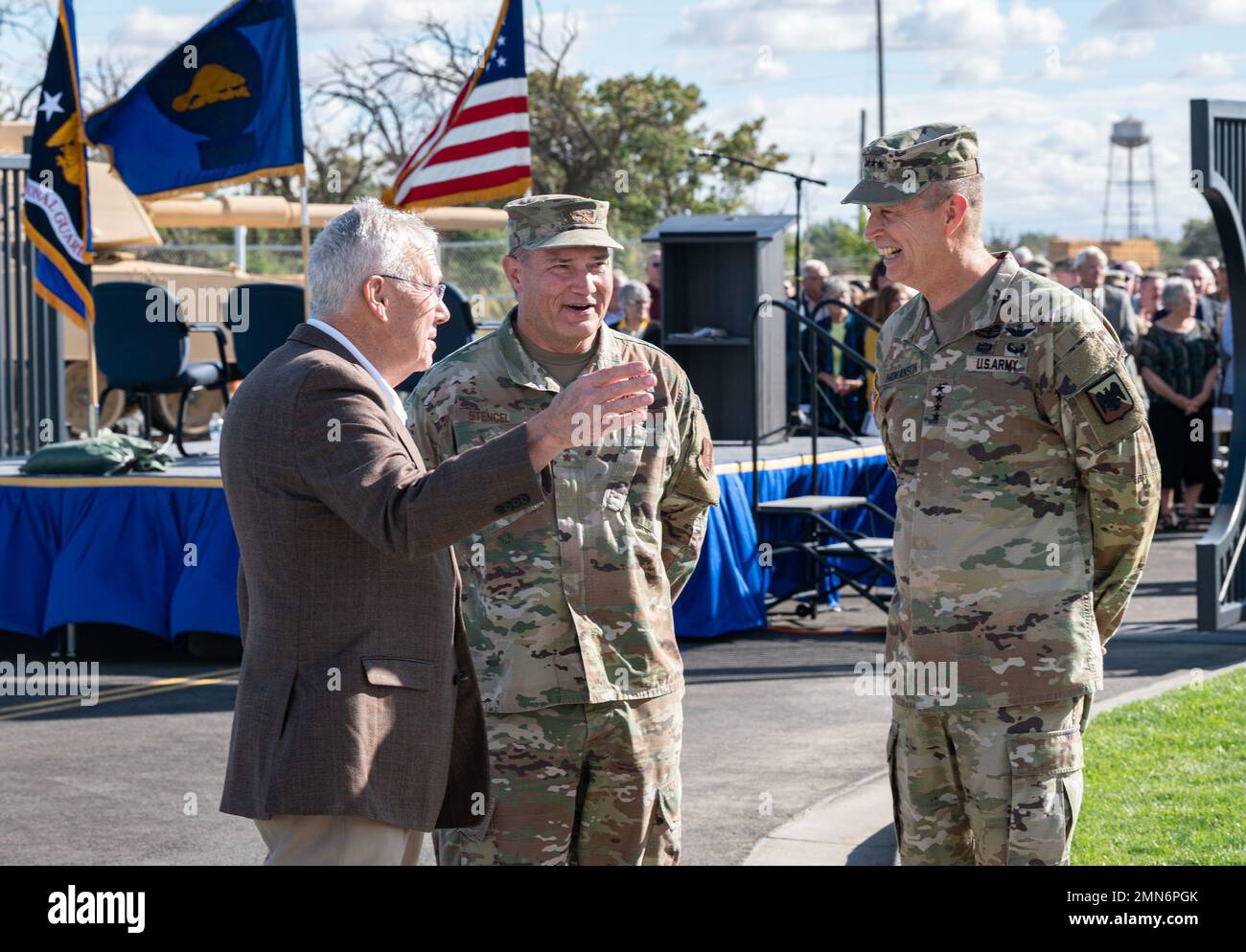 Gen. Daniel R. Hokanson, chief of the National Guard Bureau (right ...