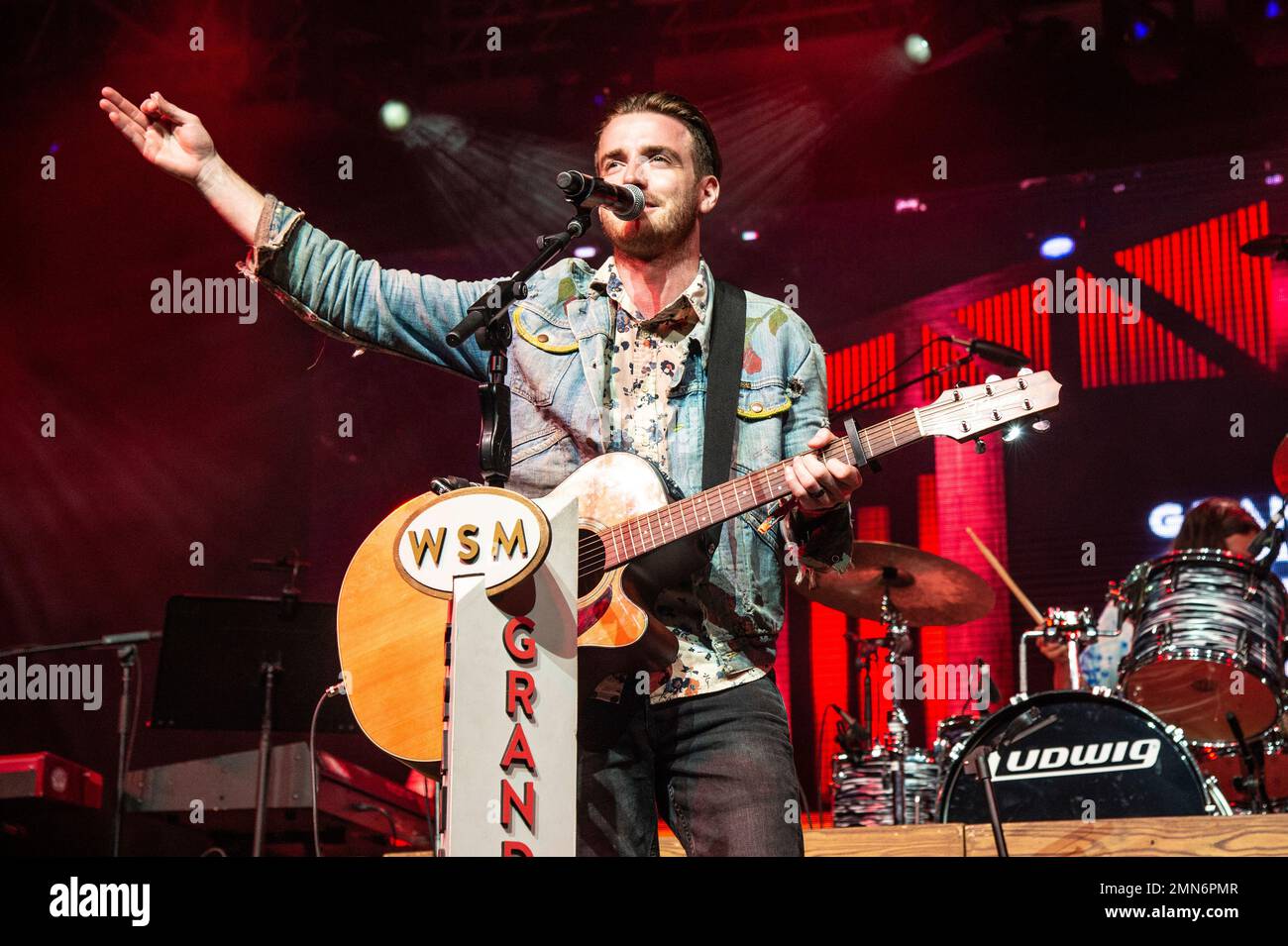 Brandon Lancaster of LANCO performs during the Grand Ole Opry at the ...