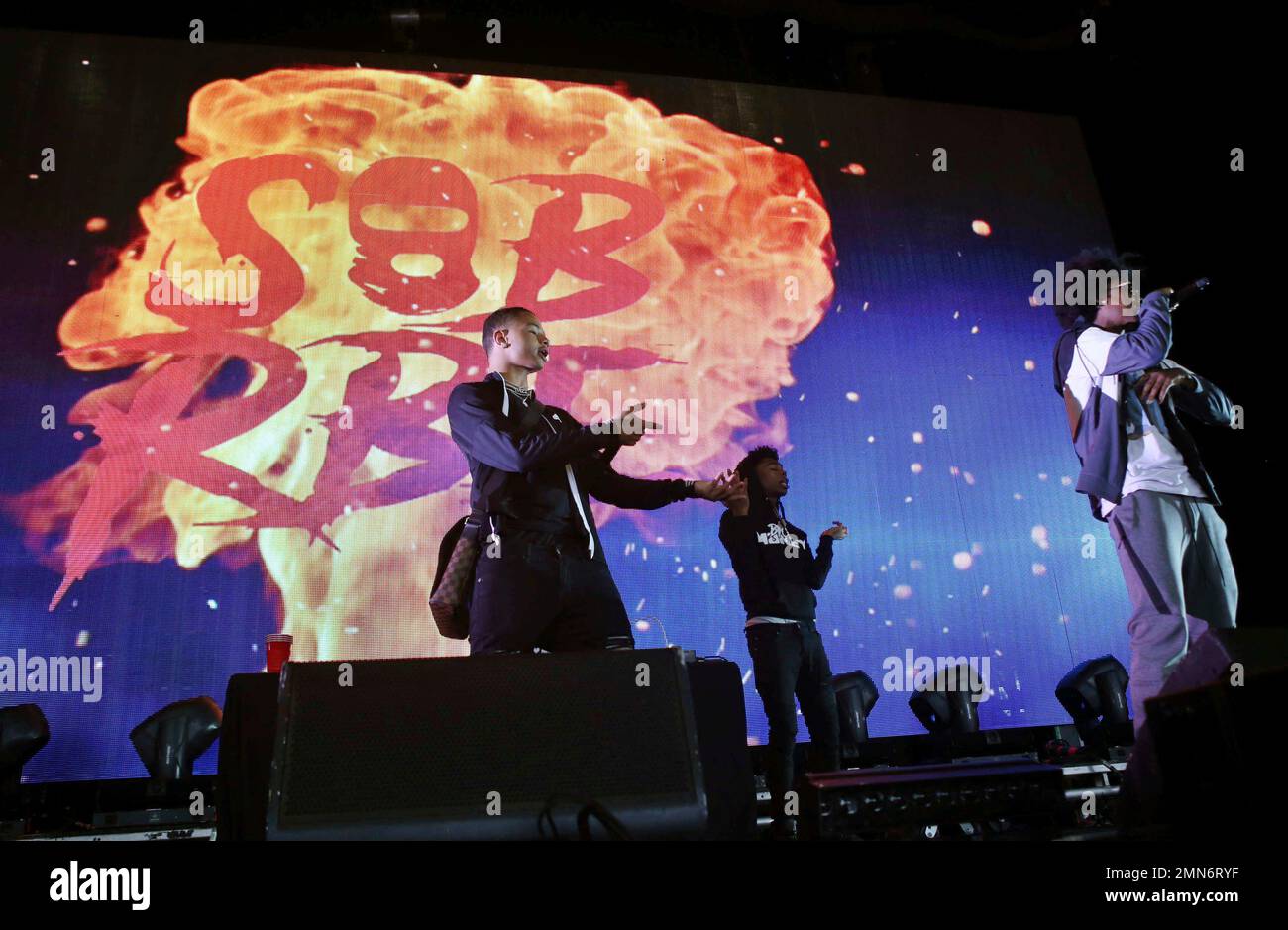 Yhung T.O., Slimmy B, DaBoii and Lul G with SOB X RBE performs as the ...