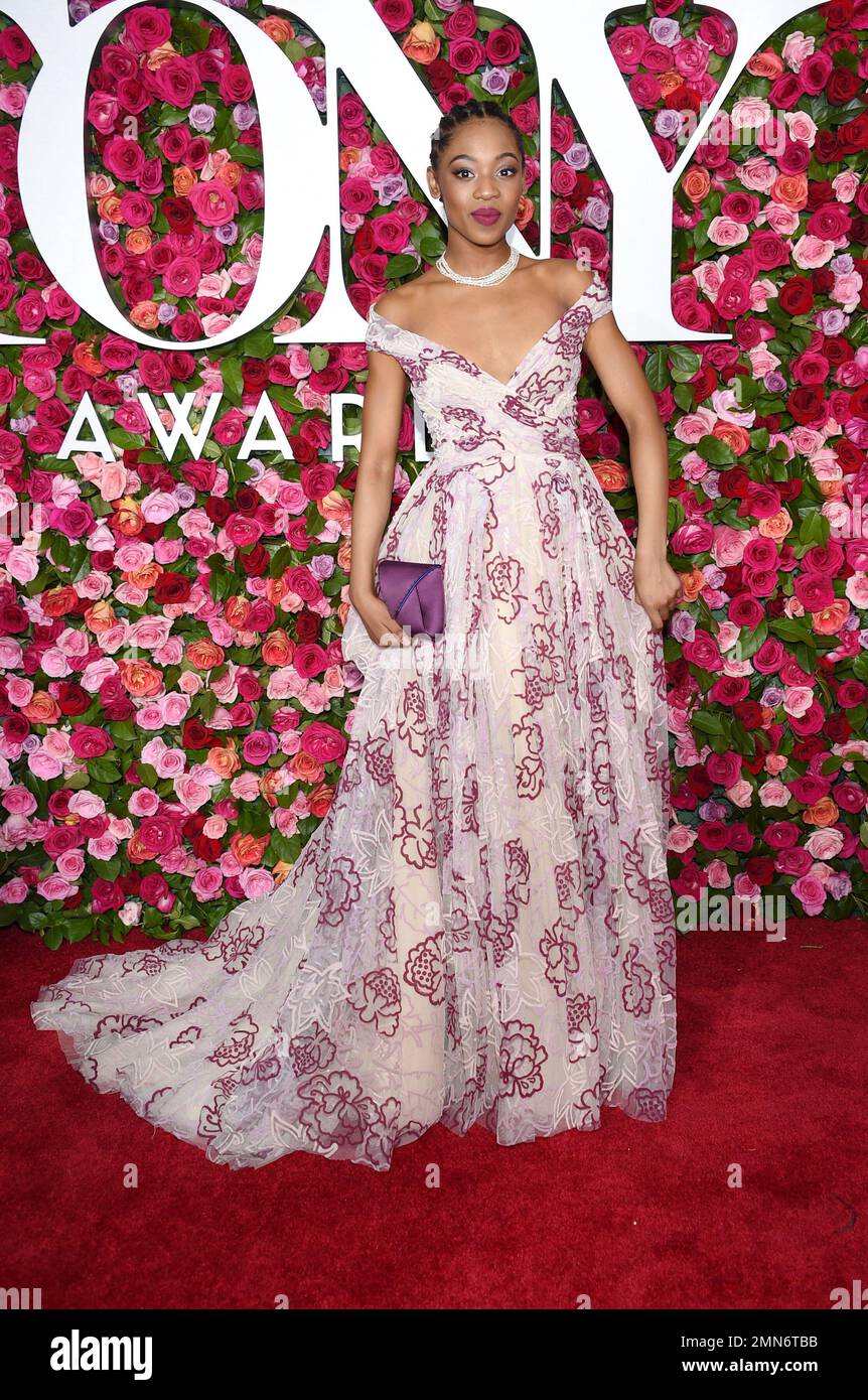 Hailey Kilgore arrives at the 72nd annual Tony Awards at Radio City ...