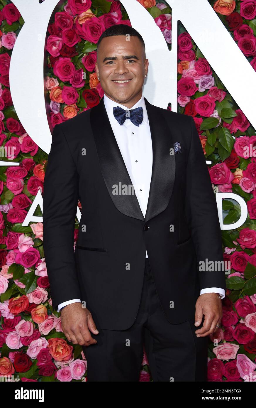Christopher Jackson arrives at the 72nd annual Tony Awards at Radio ...