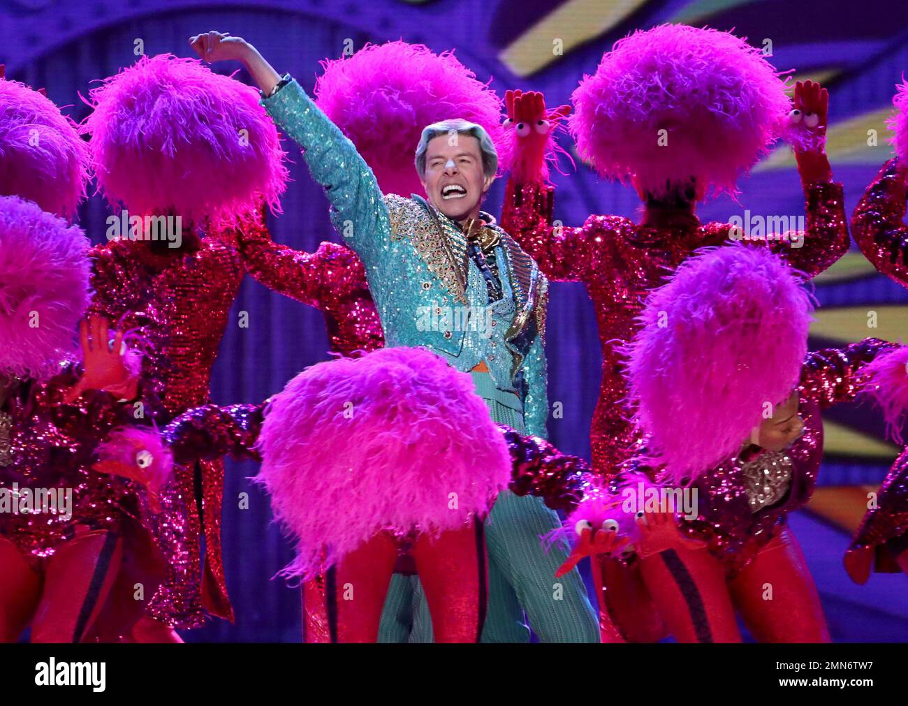 Gavin Lee, of "SpongeBob SquarePants:The Musical" performs at the 72nd ...