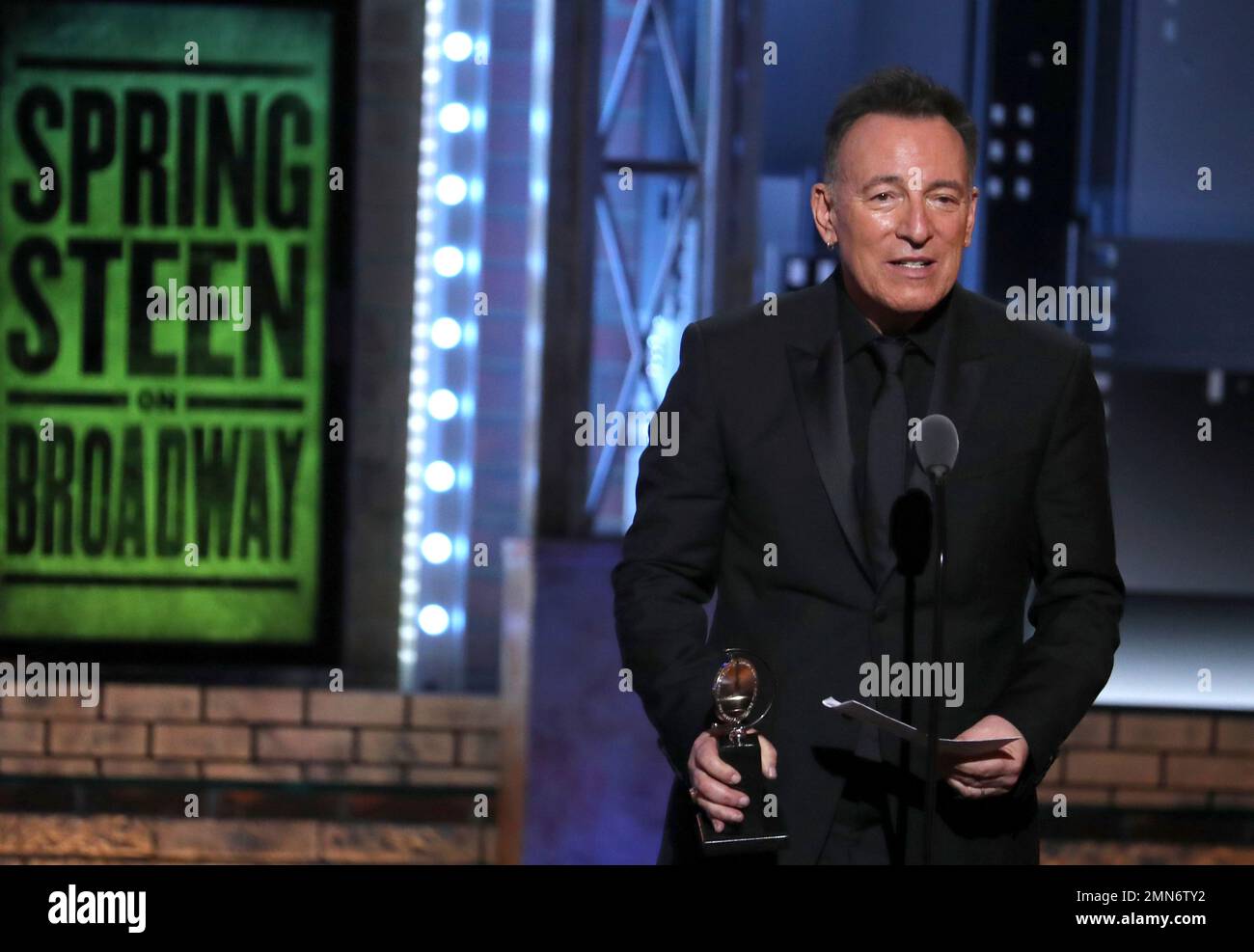 Bruce Springsteen accepts the Special Tony award at the 72nd annual ...