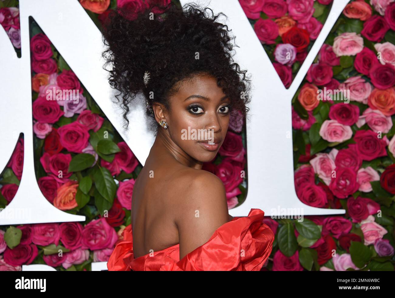 Condola Rashad arrives at the 72nd annual Tony Awards at Radio City ...