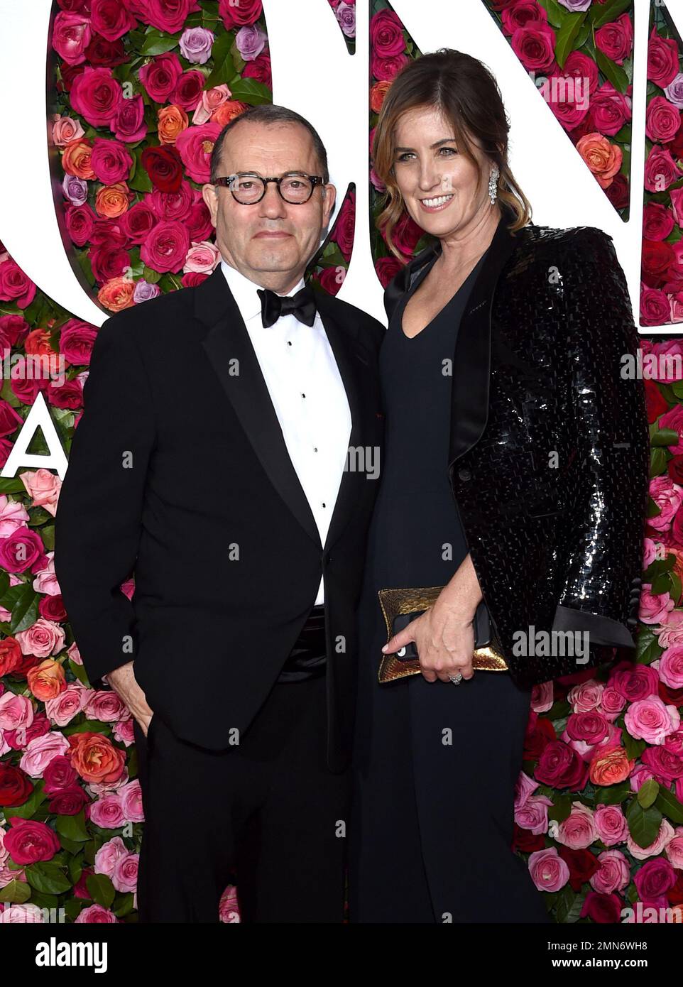 Colin Callender, left, and Elizabeth Callender arrive at the 72nd ...