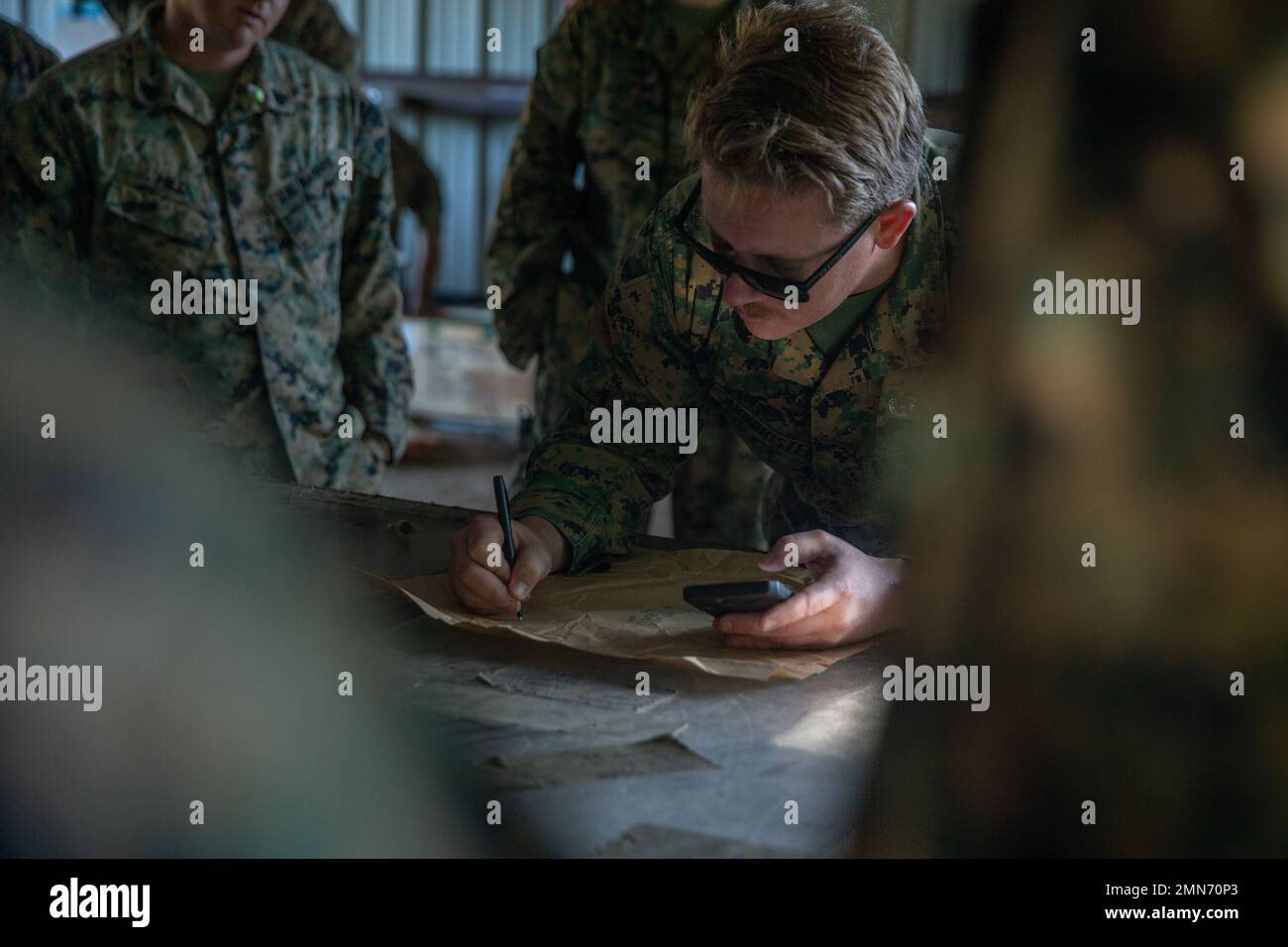 U.S. Marines Corps Staff Sgt. William Arnbrister, an Explosive Ordnance ...