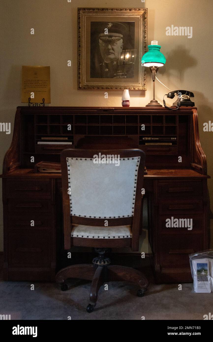 A sitting room is set on display during a celebration of Camp Pendleton ...
