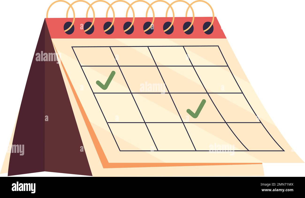 calendar check mark Stock Vector Image & Art - Alamy