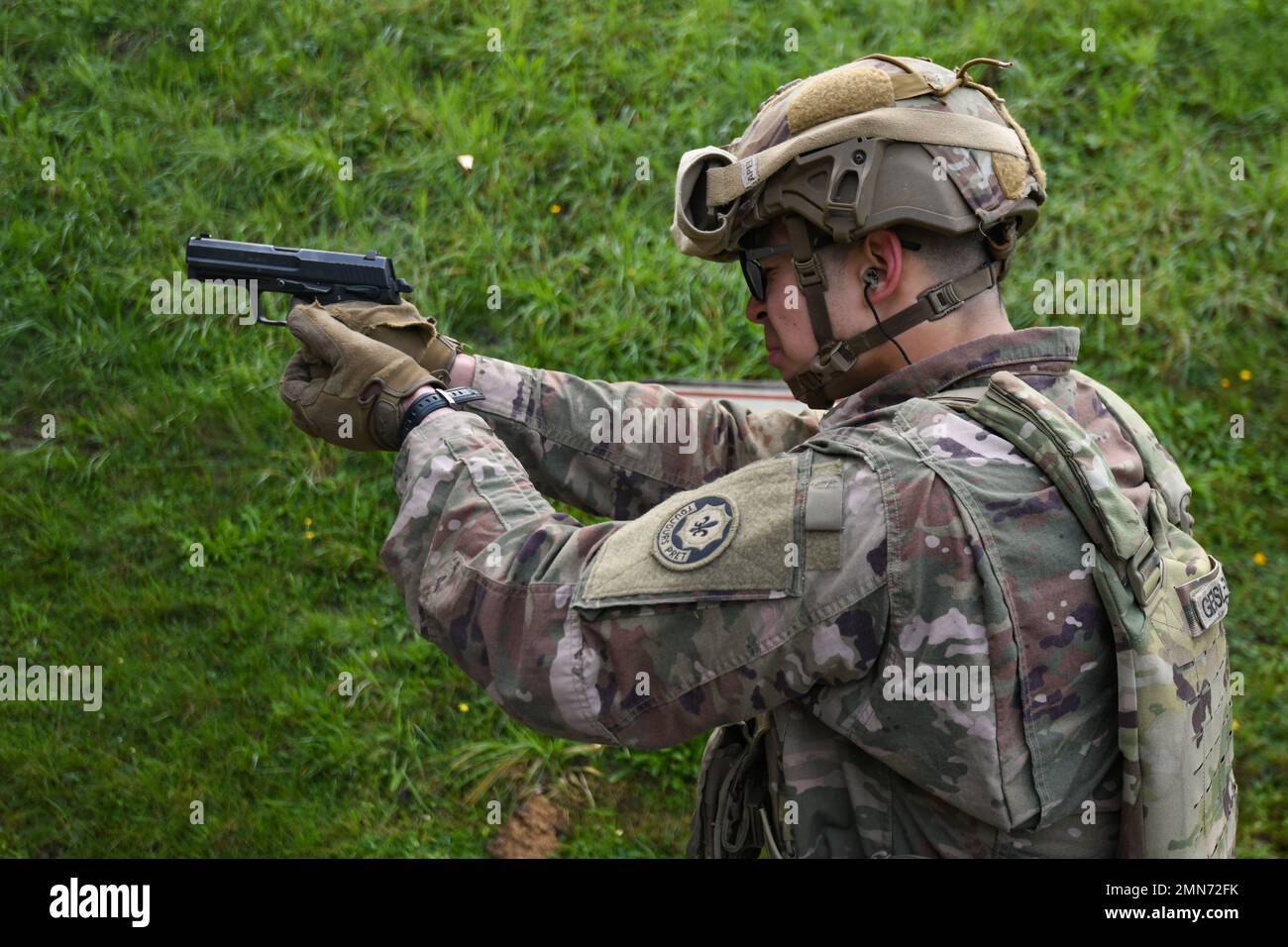 A U.S. Soldier assigned to 1st Squadron, 2nd Cavalry Regiment (1/2CR ...