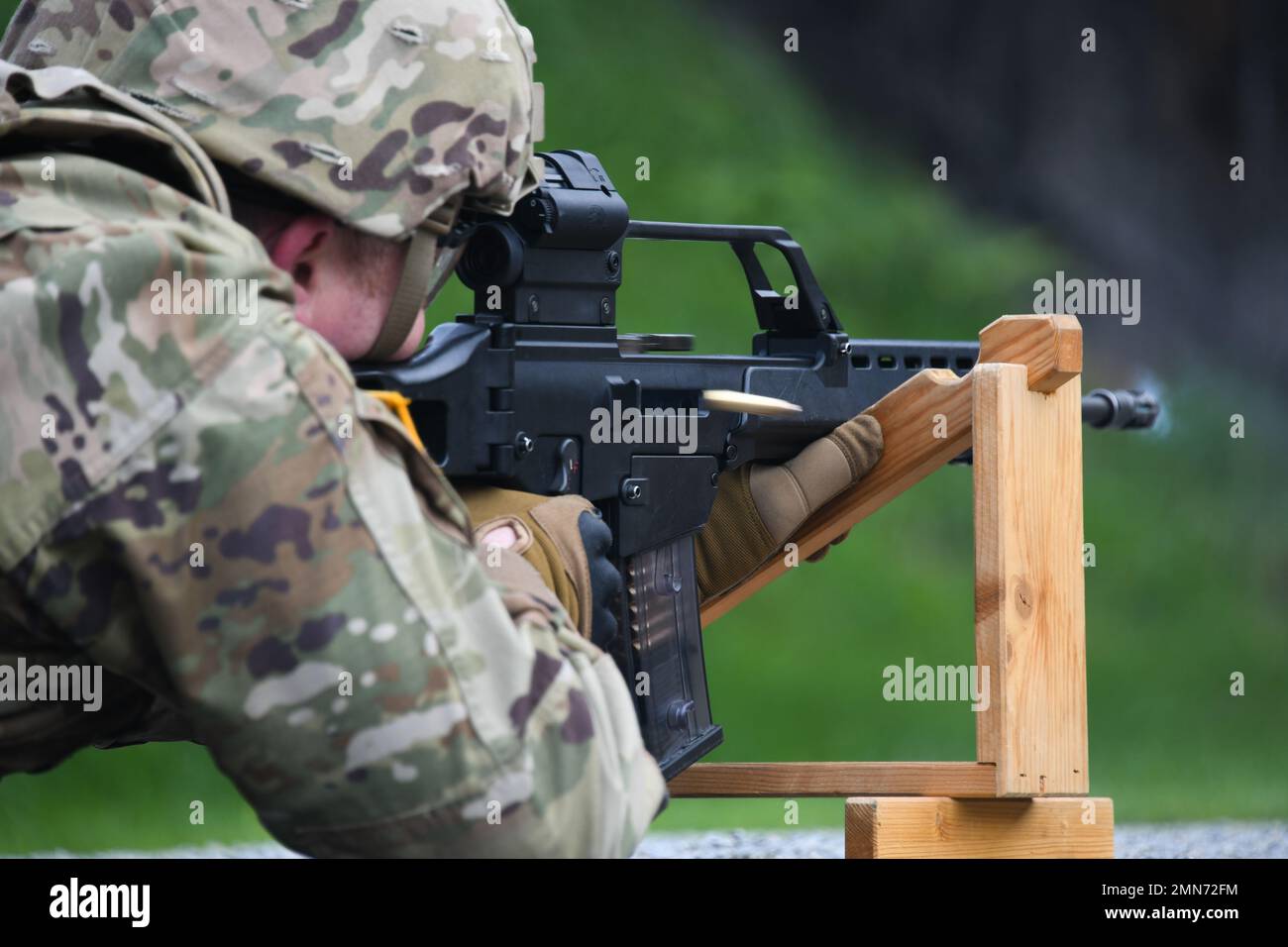 A U.S. Soldier assigned to 1st Squadron, 2nd Cavalry Regiment (1/2CR ...