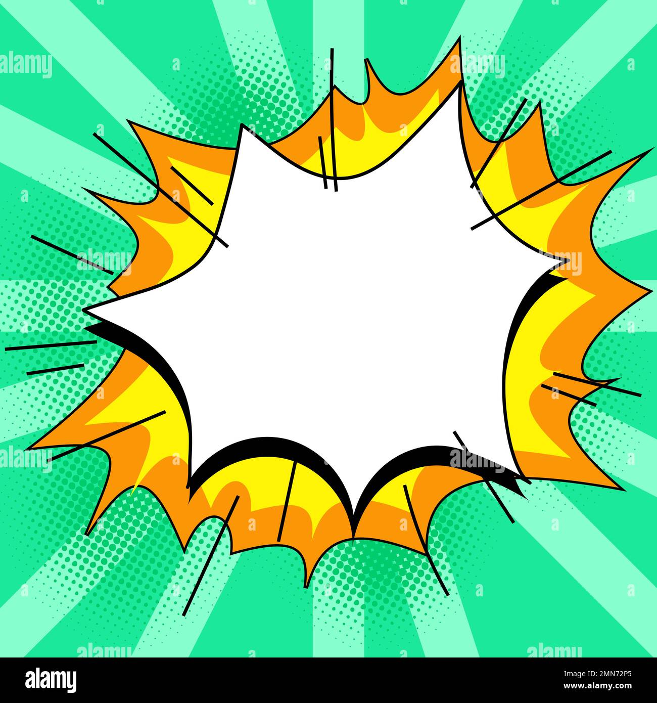 Comics Design Frames. Photo Frame Set With Explosion Bubbles For Add ...