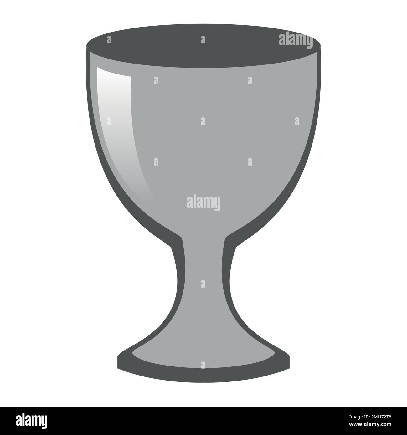 chalice, greyscale vector illustration of a cup, white background Stock ...