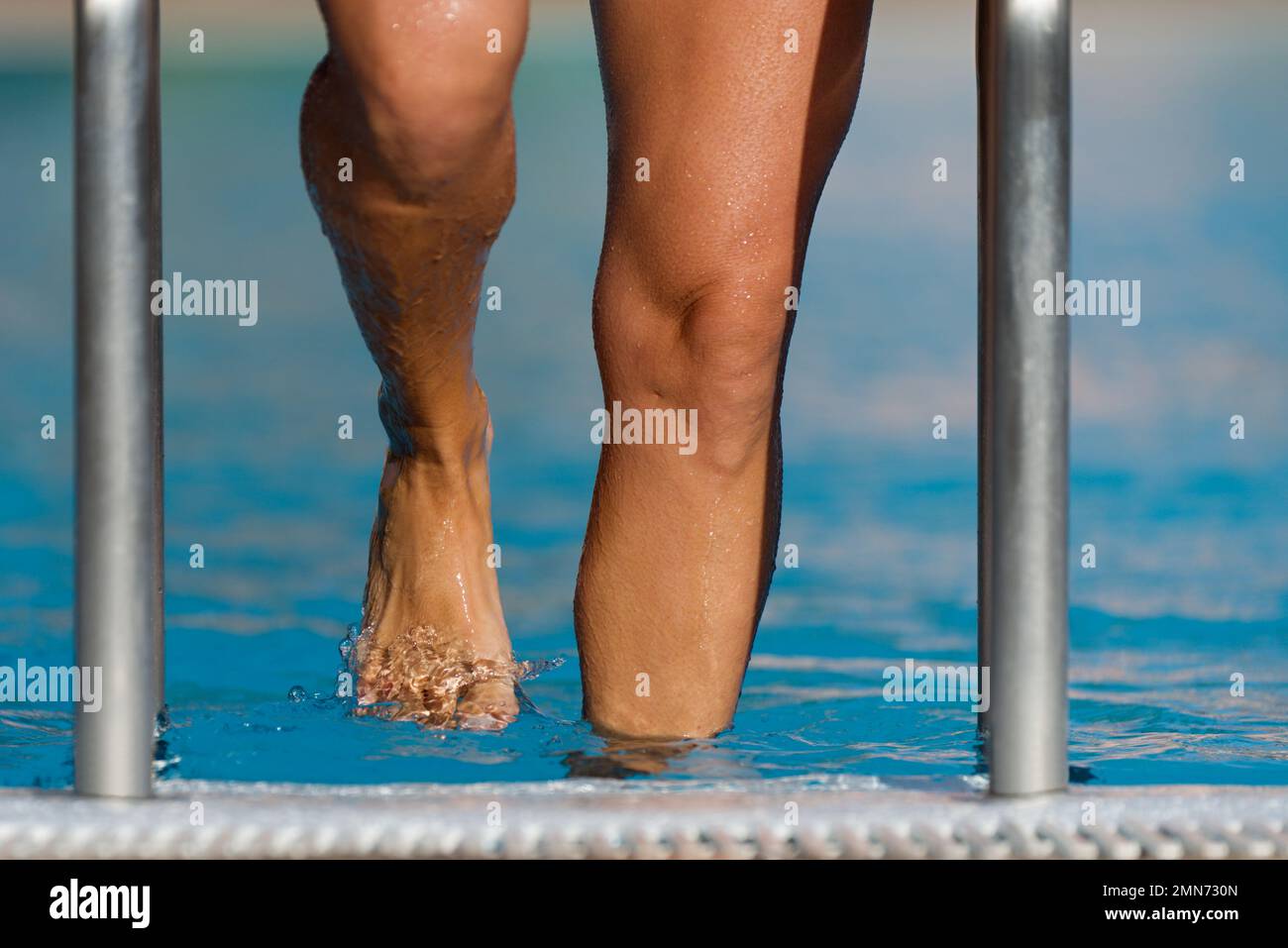 Wet feet on steps hi-res stock photography and images - Alamy