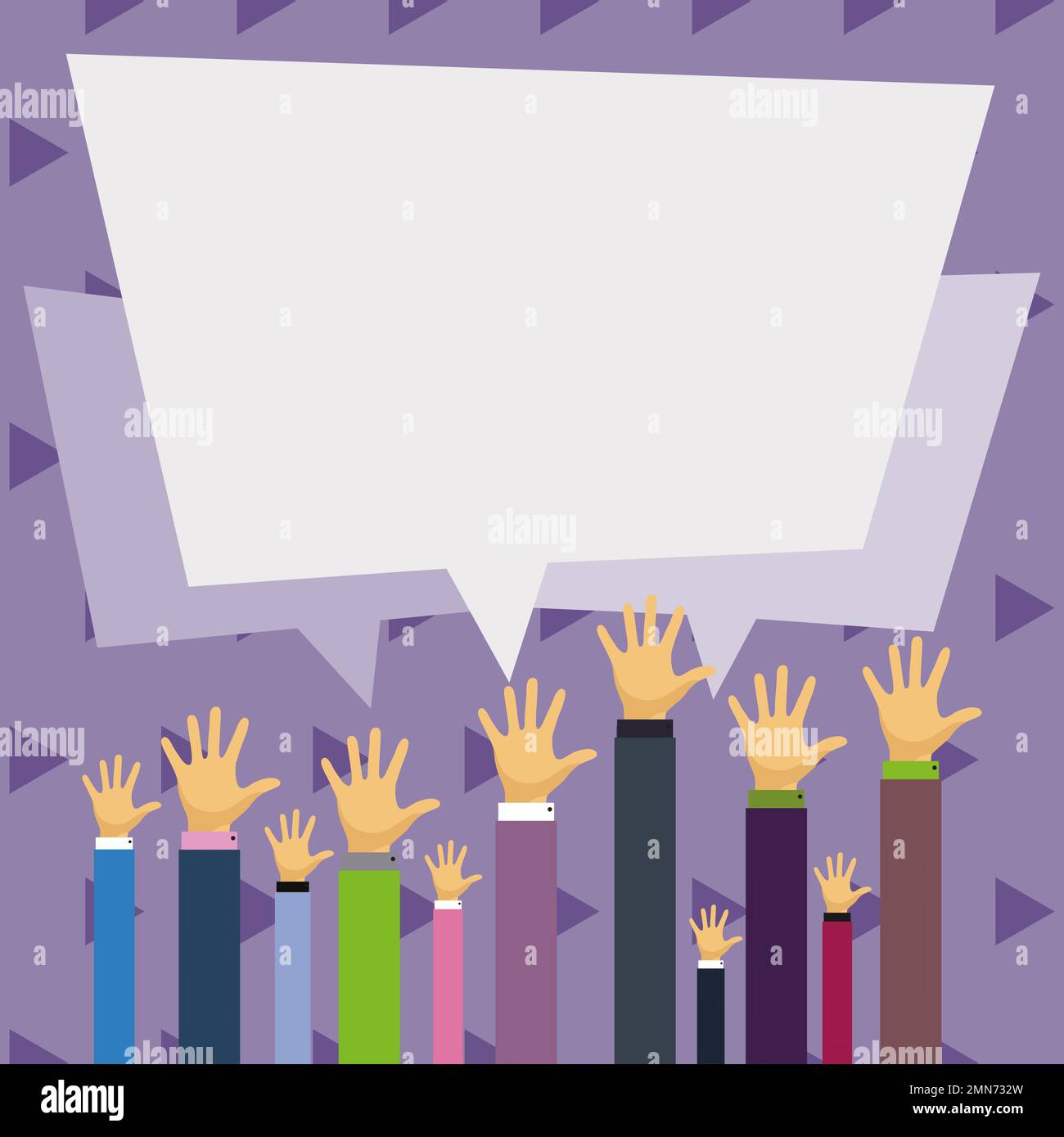 Big empty crowd Stock Vector Images - Alamy