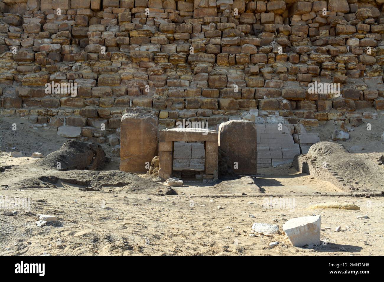 The mortuary funerary temple or sanctuary, causeway and the valley ...