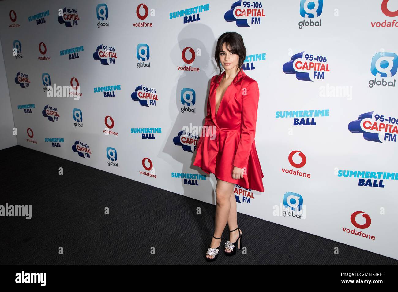 Singer Camila Cabello poses for photographers before performing on ...