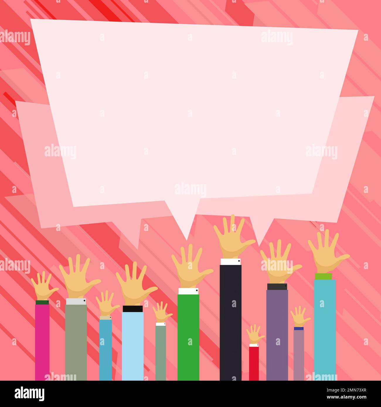 Crowd pointing up Stock Vector Images - Alamy