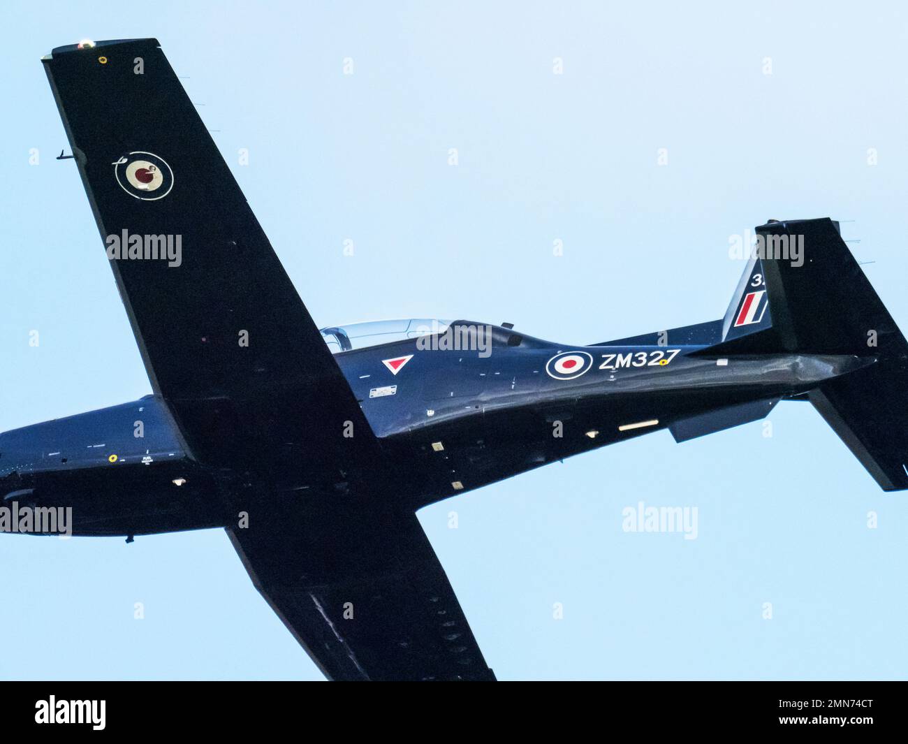 A Texan T1 airplane, used as a training airplane for fighter aircraft ...