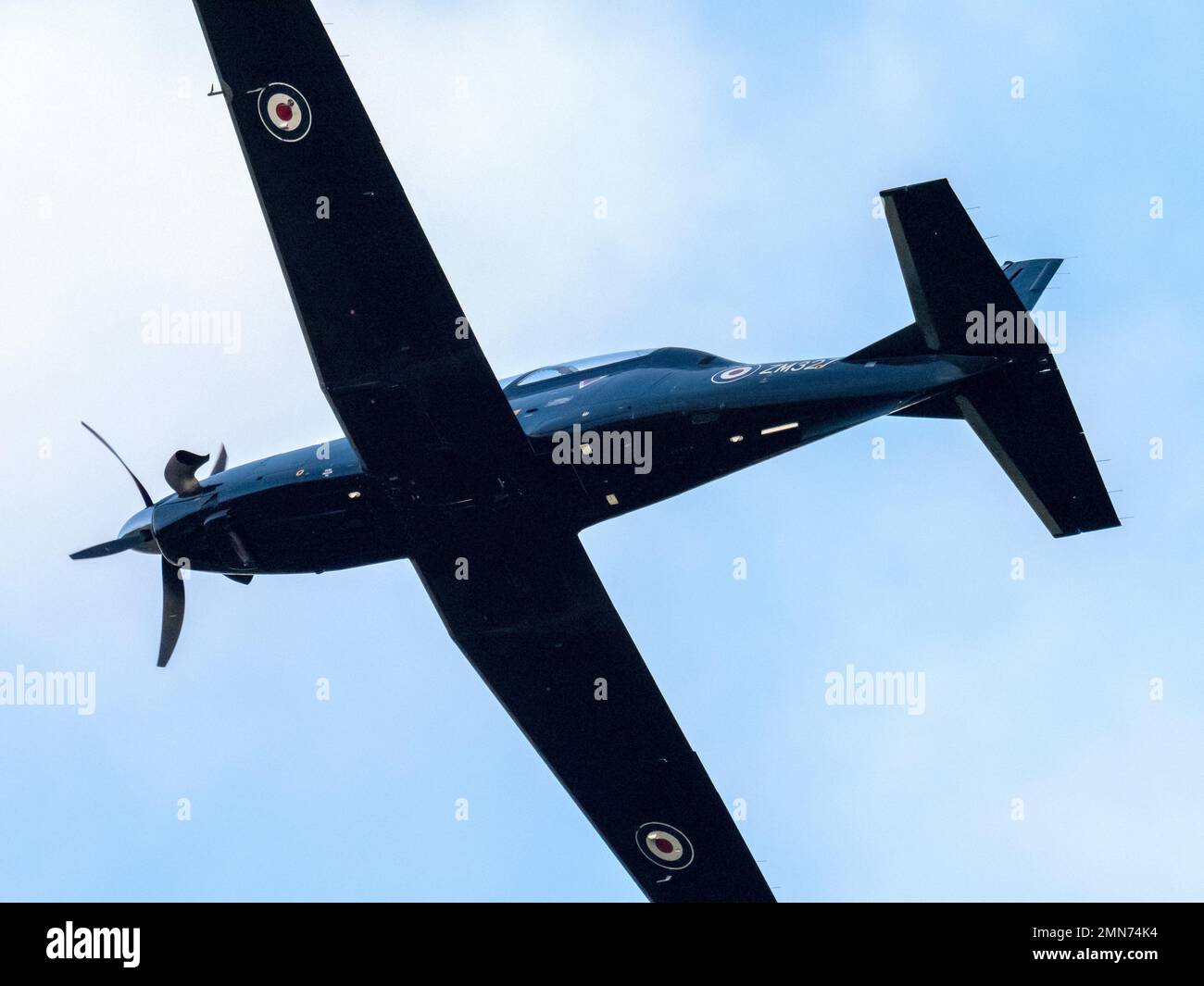 A Texan T1 airplane, used as a training airplane for fighter aircraft ...