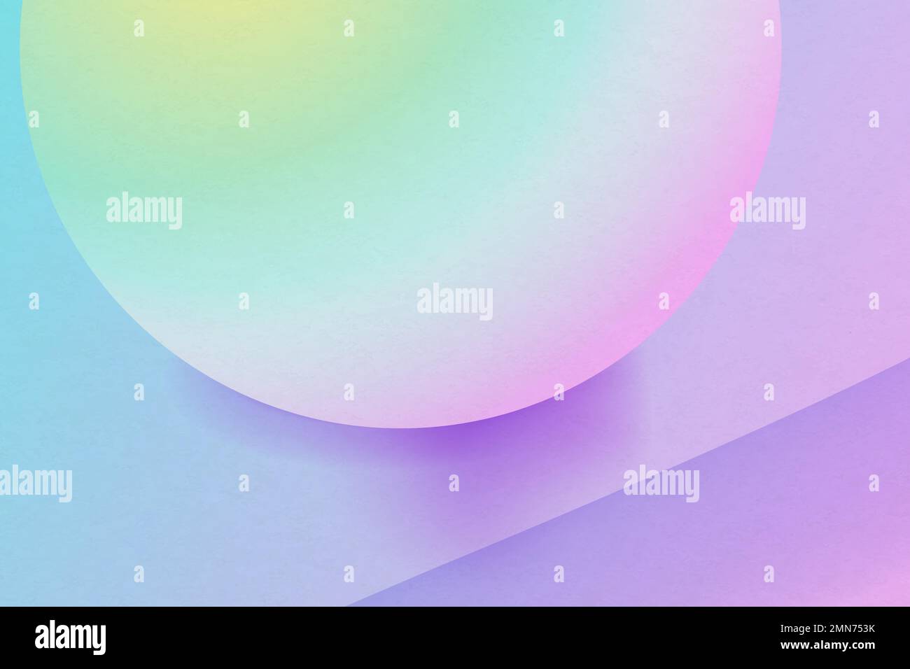 Holographic pastel background, rainbow 3D rendered sphere vector Stock ...