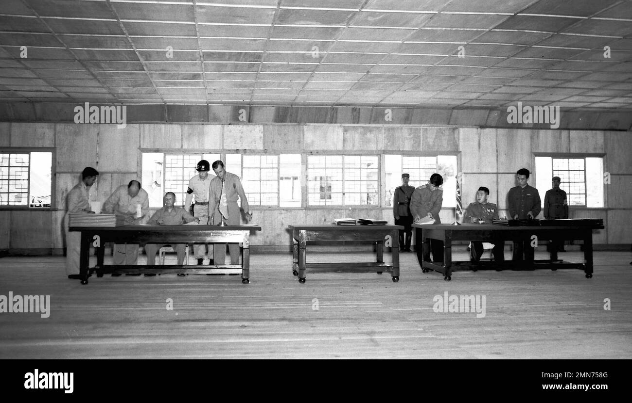 FILE - In this July 26, 1953, file photo, Gen. William K. Harrison, Jr ...