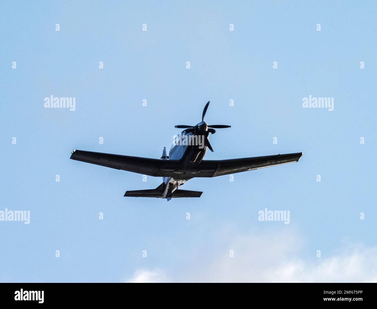 A Texan T1 airplane, used as a training airplane for fighter aircraft ...