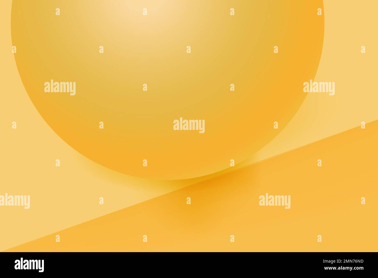 Yellow sphere background, 3D geometric shape vector Stock Vector Image ...