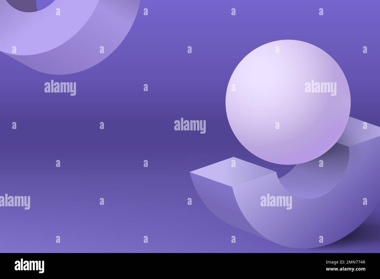 Purple abstract background, geometric shape in 3D vector Stock Vector ...