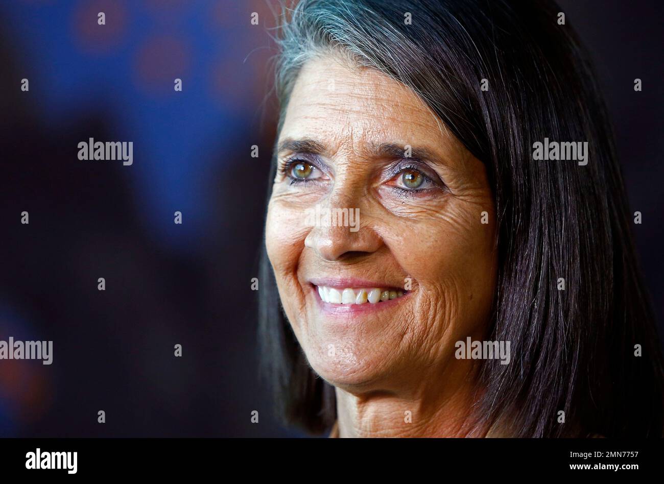 Mickie DeMoss is interviewed at the Women's Basketball Hall of Fame ...