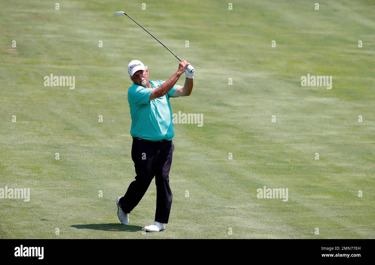 Guy Boros hits on the eighth fairway during the first round of the PGA ...