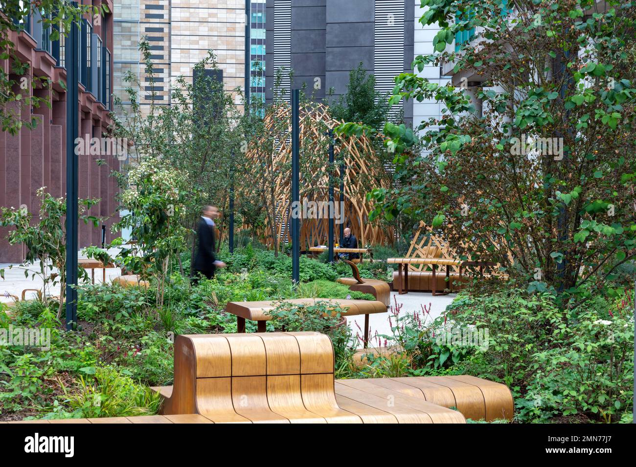 Looking across the garden area of the pavilions. Osnaburgh Pavilion at ...
