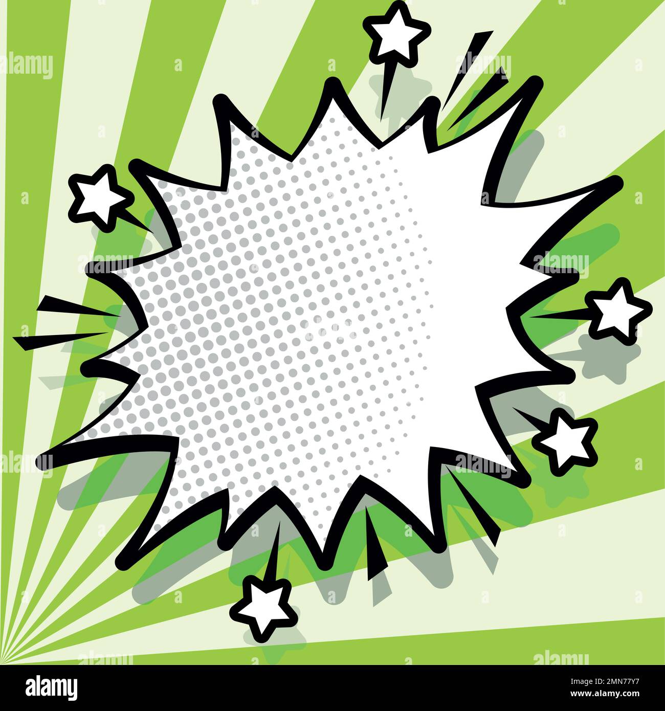 Comics Design Frames. Photo Frame Set With Explosion Bubbles For Add ...