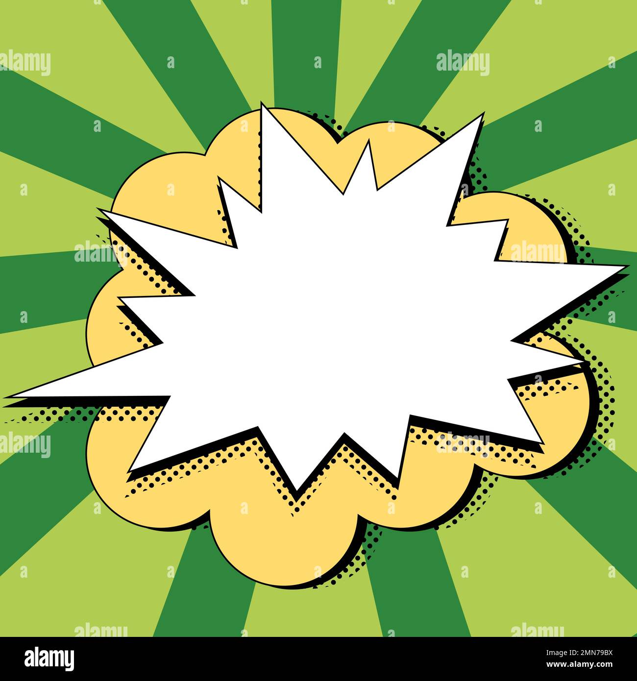 Comics Design Frames. Photo Frame Set With Explosion Bubbles For Add ...