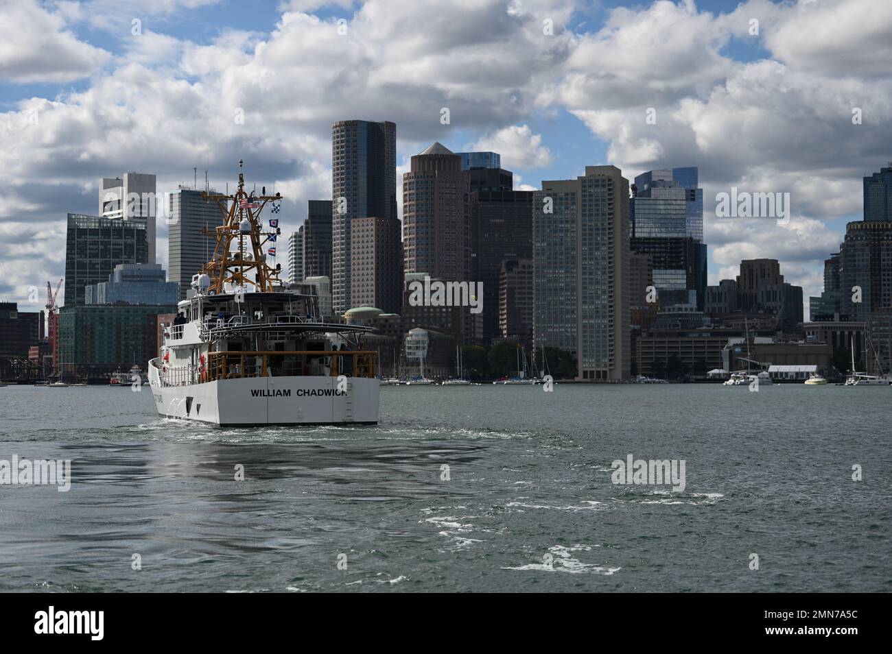 The Coast Guard Cutter William Chadwick (WPC-1150) transits through the ...
