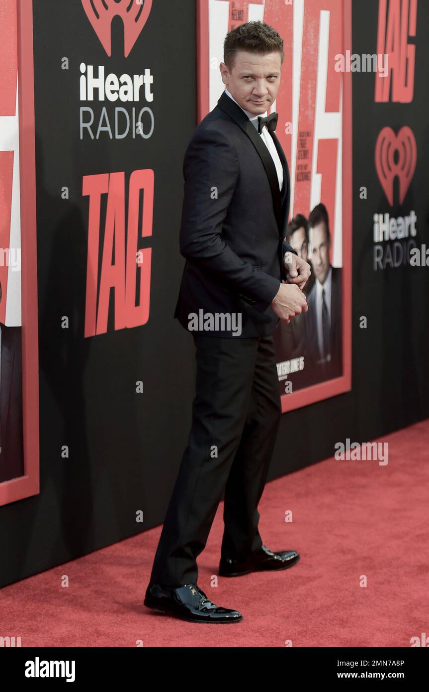 Jeremy Renner attends the LA Premiere of "Tag" at the Regency Village ...