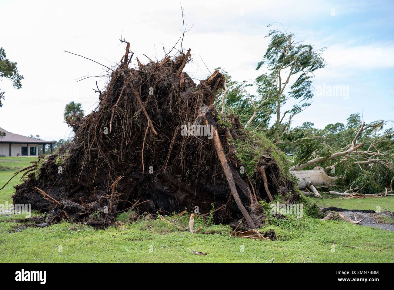 Damage from Hurricane Ian is shown across MacDill Air Force Base ...