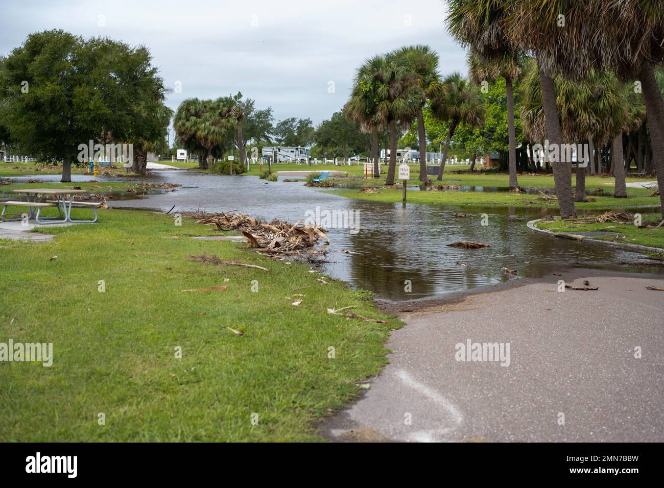 Damage from Hurricane Ian is shown across MacDill Air Force Base ...