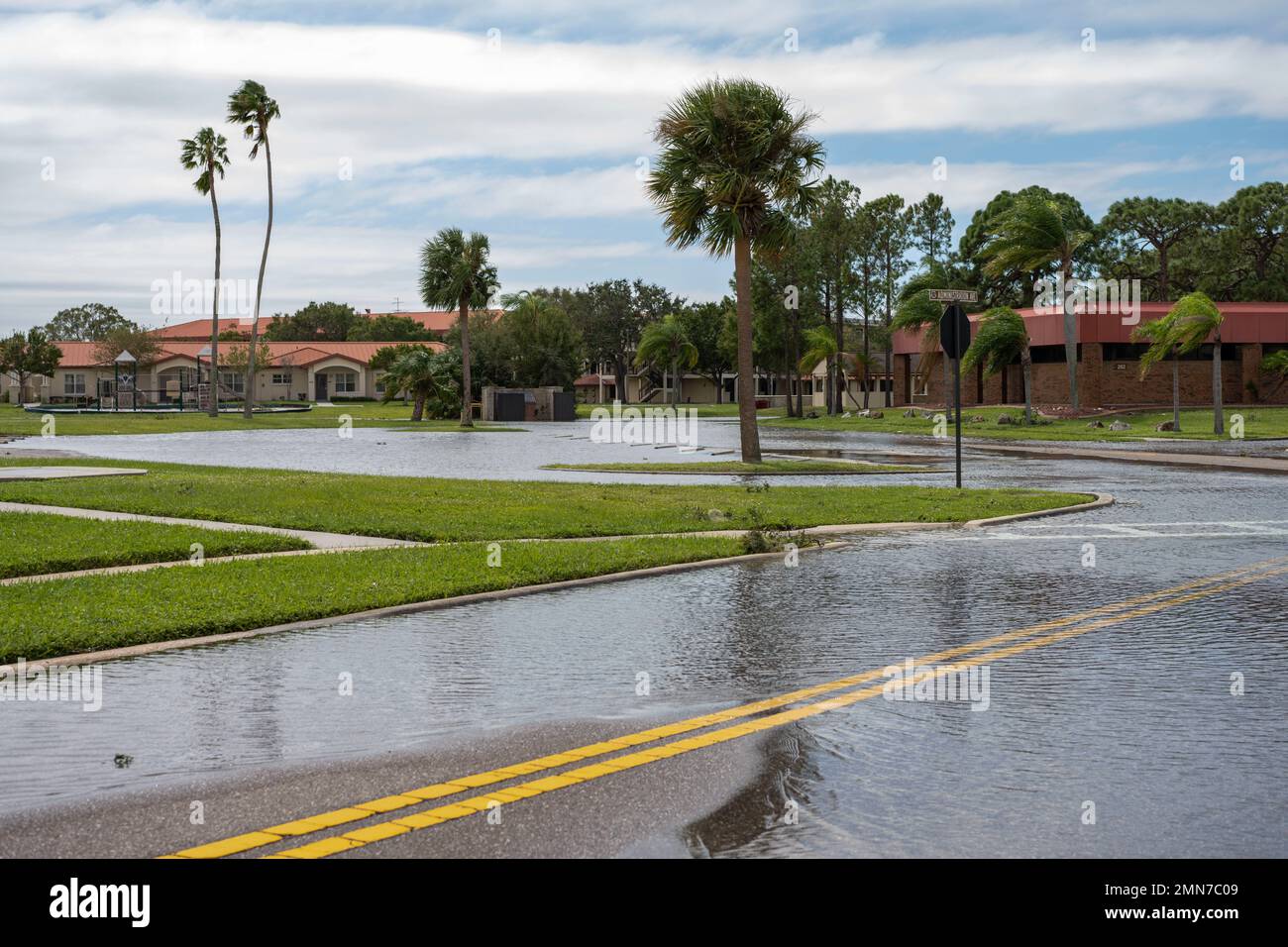 Damage from Hurricane Ian is shown across MacDill Air Force Base ...