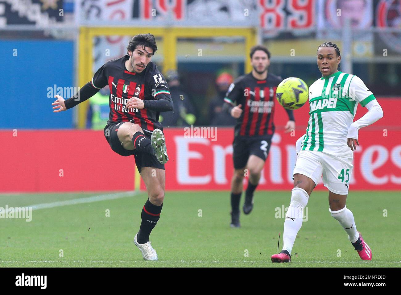 Milan, Italy. 29th Jan, 2023. Italy, Milan, Jan 29 2023: Sandro Tonali ...
