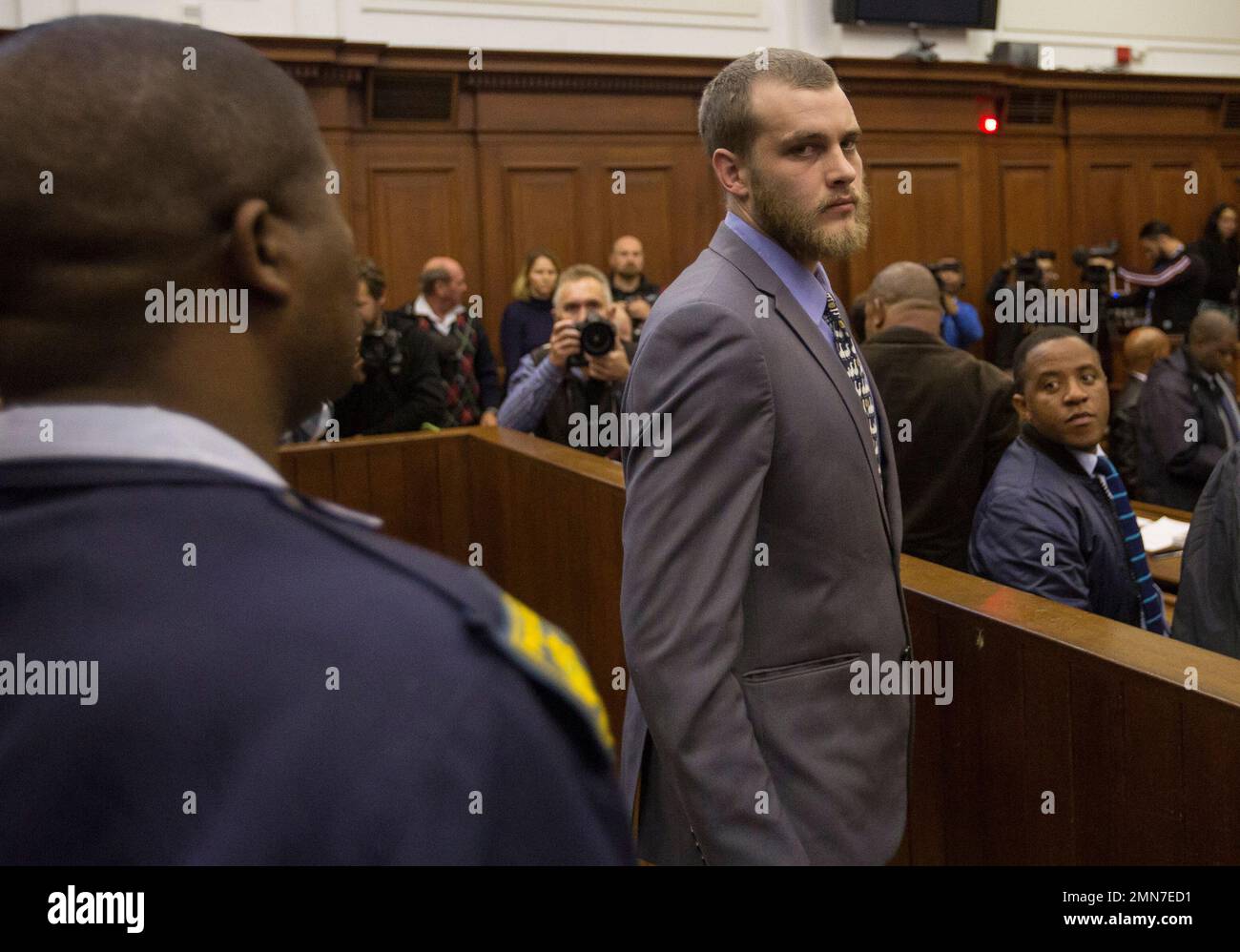 Henri van Breda in the High Court in Cape Town, South Africa, during ...