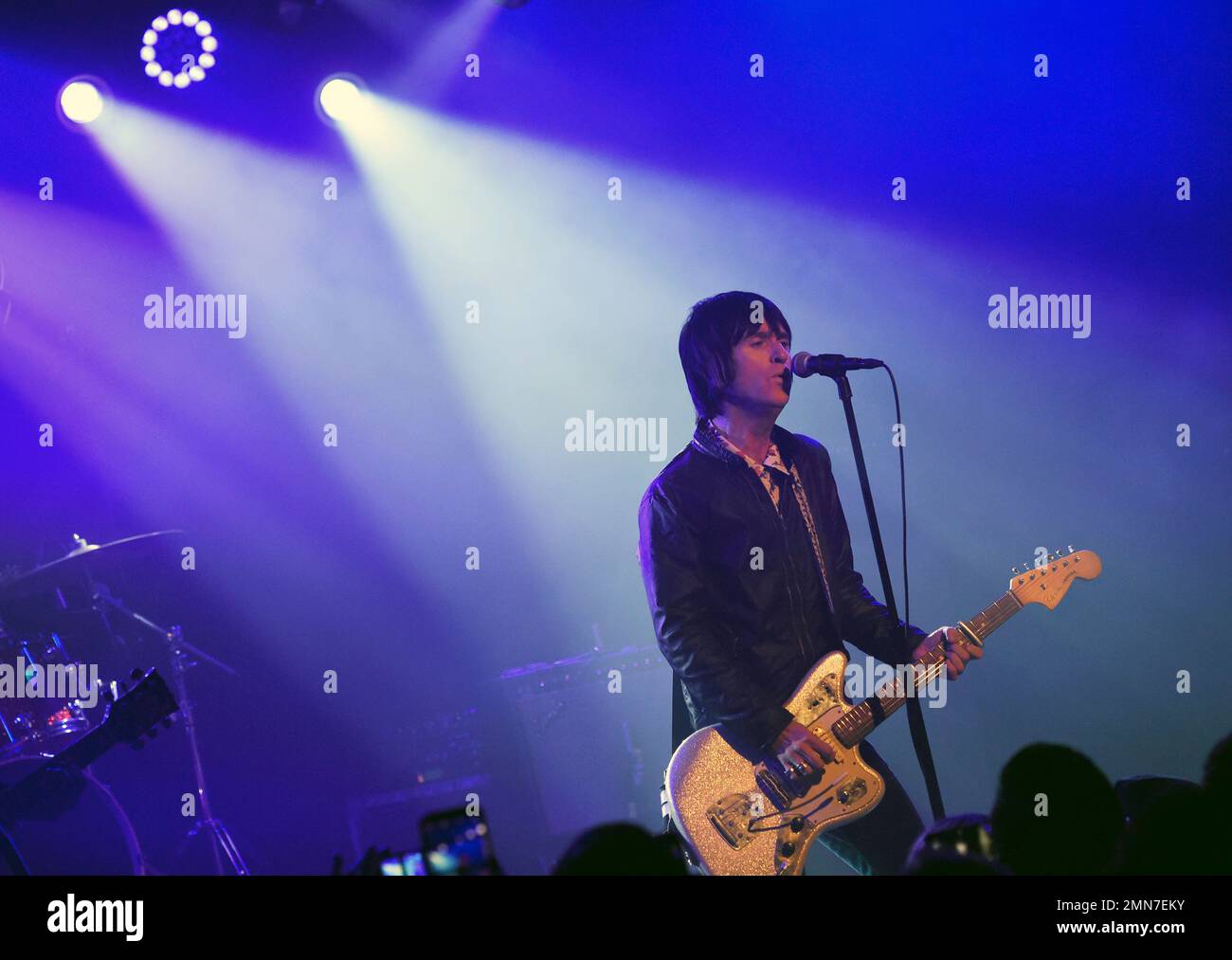 British singer/guitarist Johnny Marr performs at the Teragram Ballroom ...