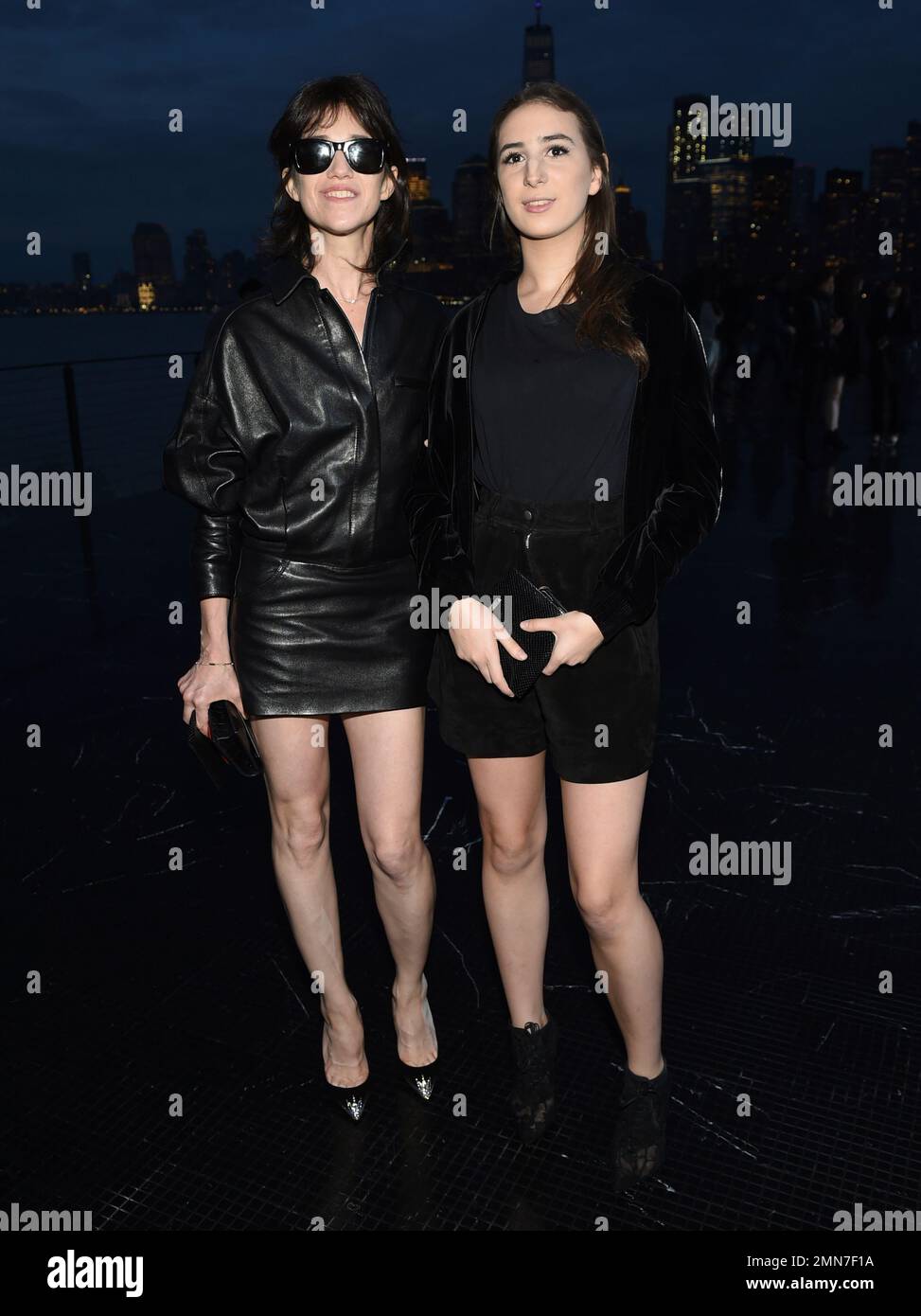 Actress Charlotte Gainsbourg and daughter Alice Attal attend the Saint ...
